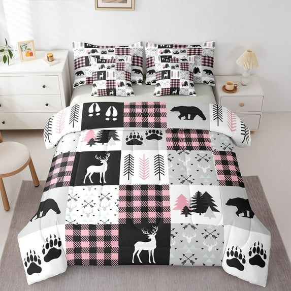 Castle Fairy Deer Bear Animal Twin Bedding Sets,Woodland Wildlife ...
