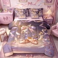 Castle Fairy Dreamy Bow Pearl Letter L Queen Bedding 7pcs,Musical Notes ...