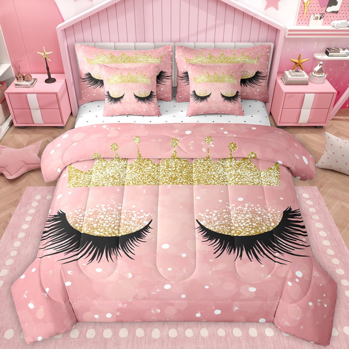 Castle Fairy Eyelash Girl Bling Makeup 7-Piece Full Size Reversible ...