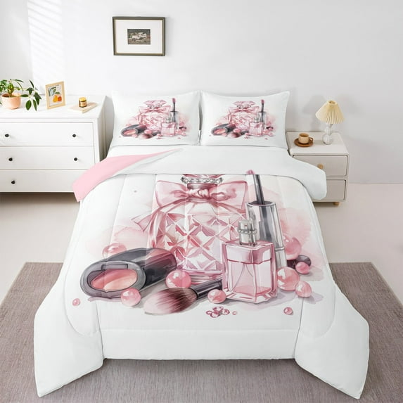 Castle Fairy Female Kawaii Ribbon Bowknot Twin Comforter Sets,Valentine ...
