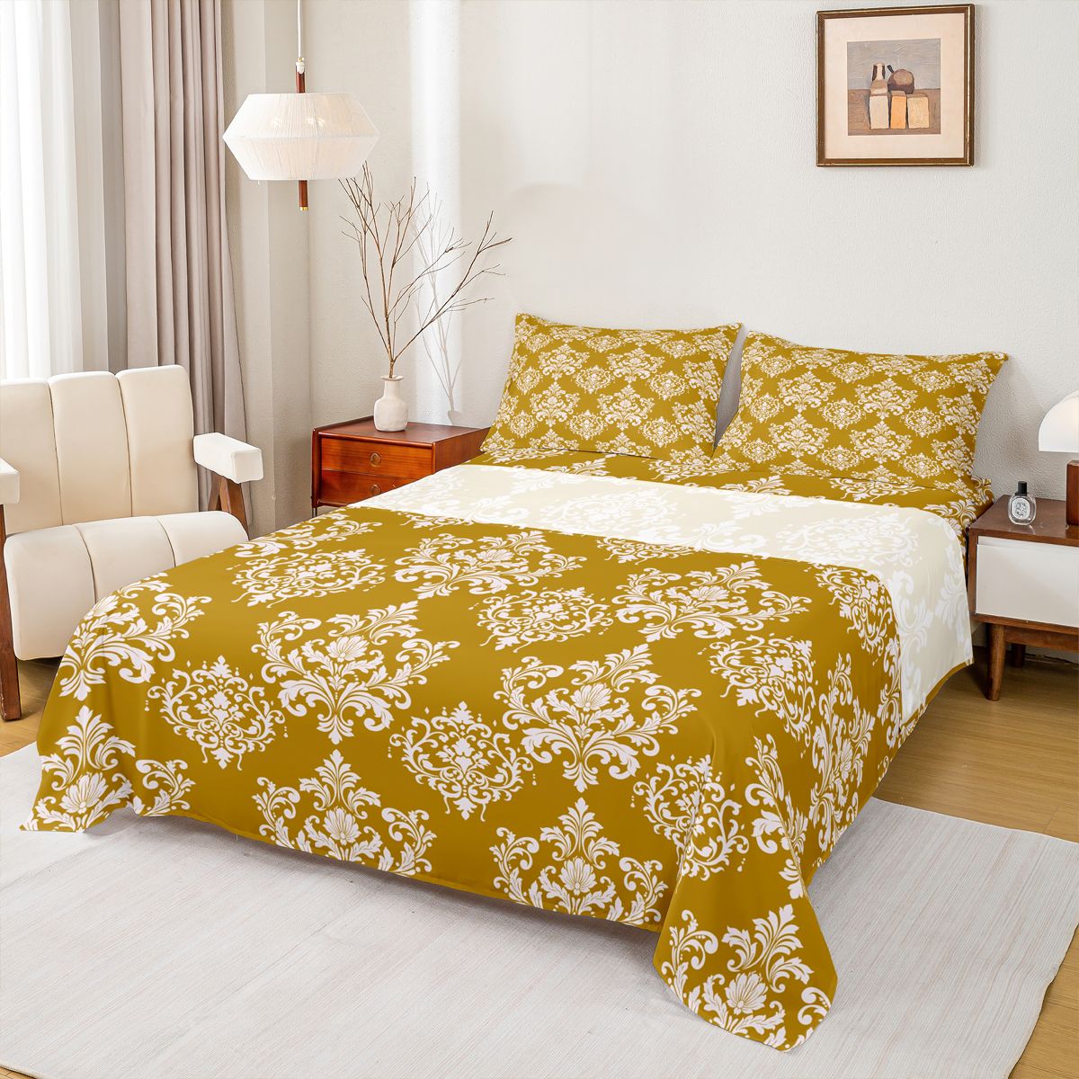 Castle Fairy Female Men Women Hippie Damask Twin Sheet Sets 3pcs ...