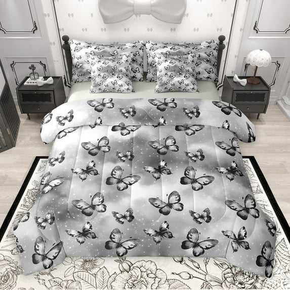 Castle Fairy Flying Butterlies 7-Piece Twin Bedding Sets for Teenager ...