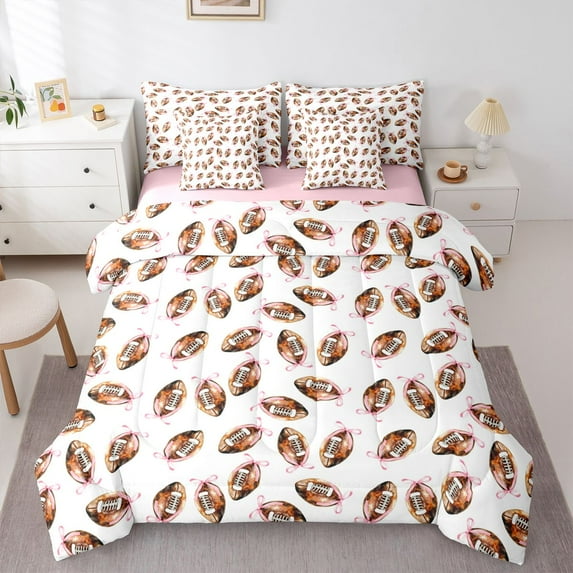 Castle Fairy Football Game Bedding Comforter Set for Teens,Sport Gamer ...