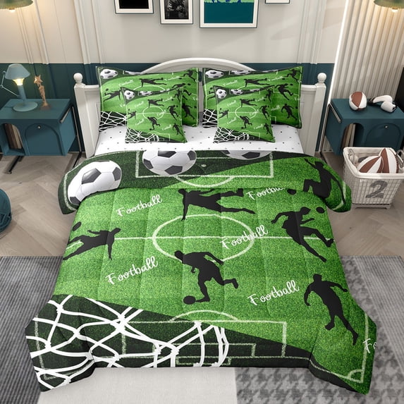 Castle Fairy Football Gamer Bedding Comforter Set 7 Pieces for Kids ...