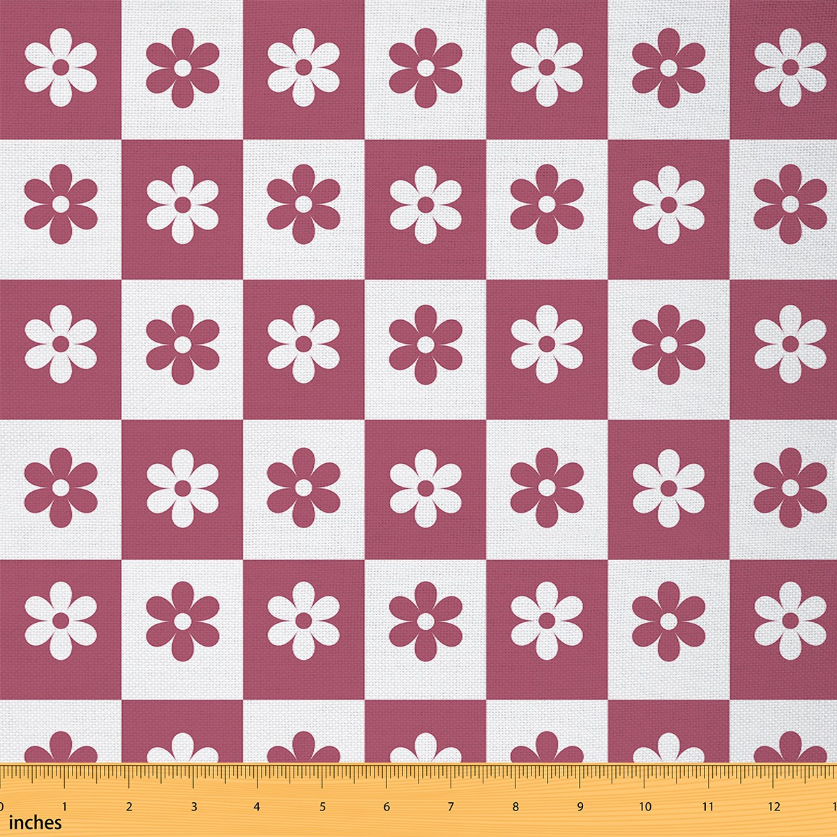 Castle Fairy Geometric Plaid Fabric by the Yard 10 Yards,Groovy Flower ...