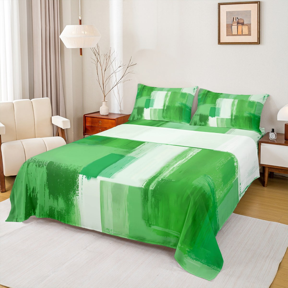 Castle Fairy Girls Abstract Rectangle 4-Piece Full Size Sheets ...