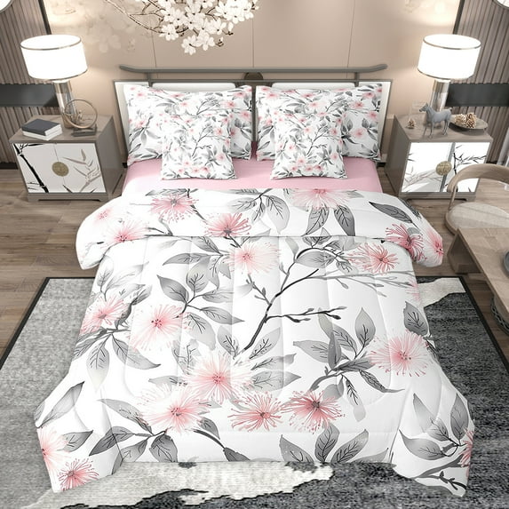 Castle Fairy Girls Chic Flowers Bedding Comforter Set,Spring Garden ...