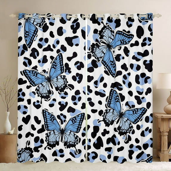 Castle Fairy Gradient Butterfly Black Out Curtains,Cheetah Curtains ...