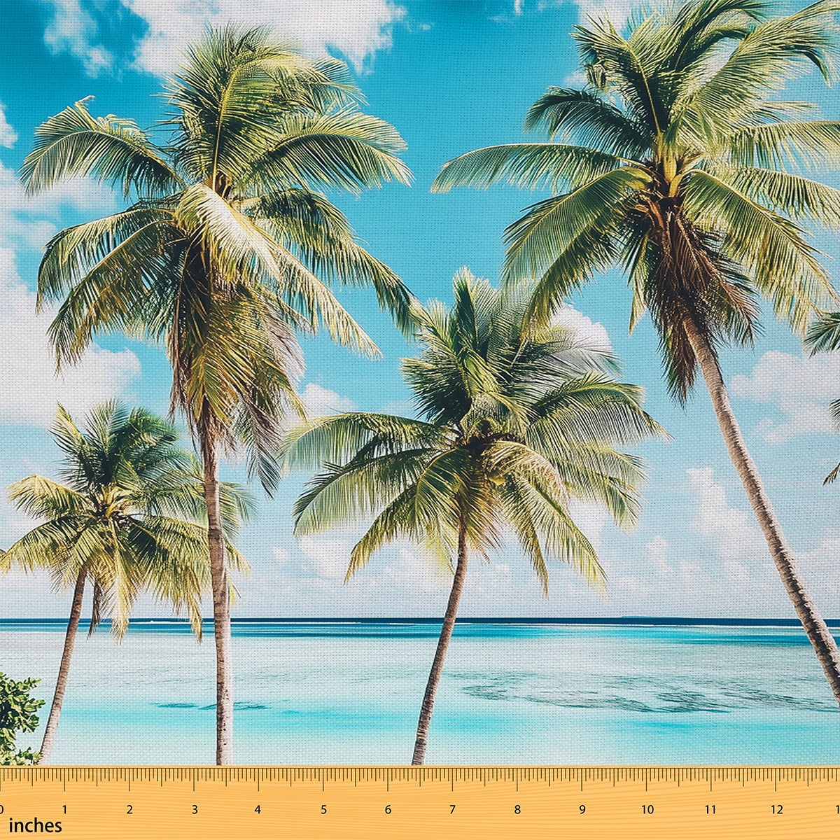 Castle Fairy Hawaii Beach Fabric by the Yard 10 Yards, Tropical Coconut ...