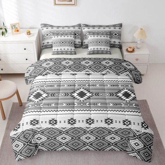 Castle Fairy Hippie Aztec Bedding Comforter Set 7-Piece for Female Men ...