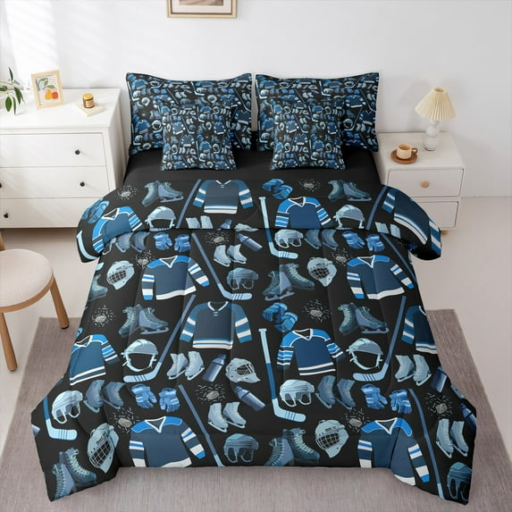 Castle Fairy Ice Hockey Gamer Boy Bedding Comforter Set,Sport Game ...