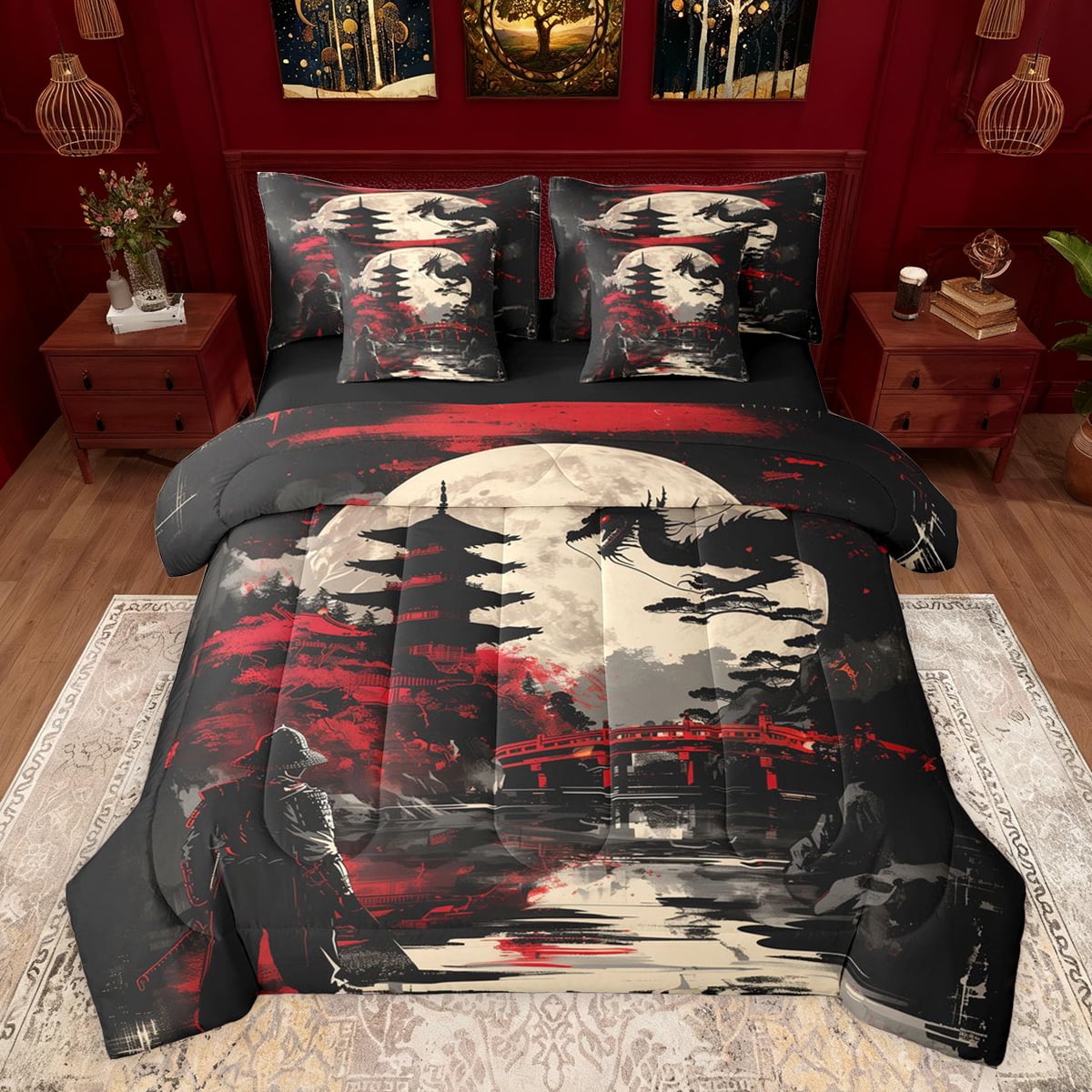 Castle Fairy Japanese Style Bedding Comforter Set 7 Pieces for Children ...