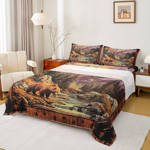 Castle Fairy Jungle Animal Bear Full Size Sheets 4-Piece for Boys Girls ...
