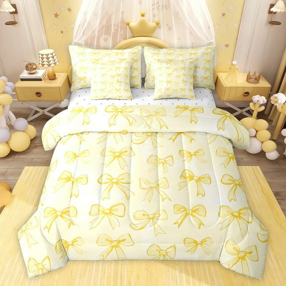 Castle Fairy Kawaii Bow Knot Girl Bedding Comforter Set,Dreamy Princess ...