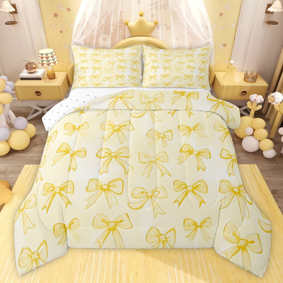 Castle Fairy Kawaii Bow Knot Girl Full Size Comforter Sets,Dreamy ...