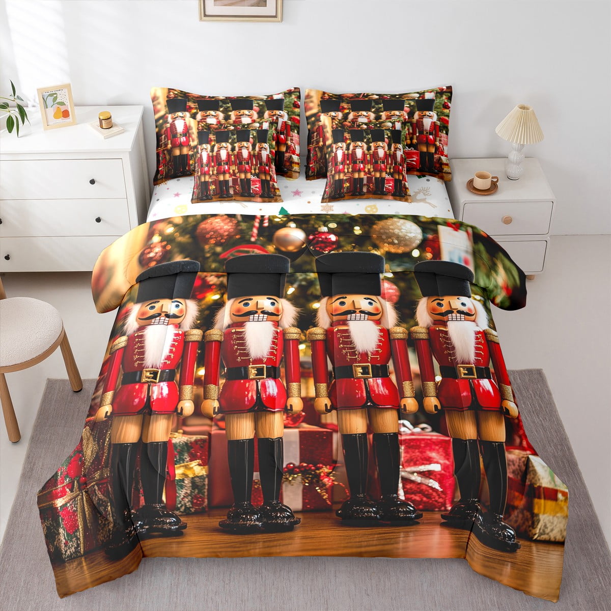 Castle Fairy Kawaii Nutcracker 7 Pieces Bedding Comforter Set for Teens ...