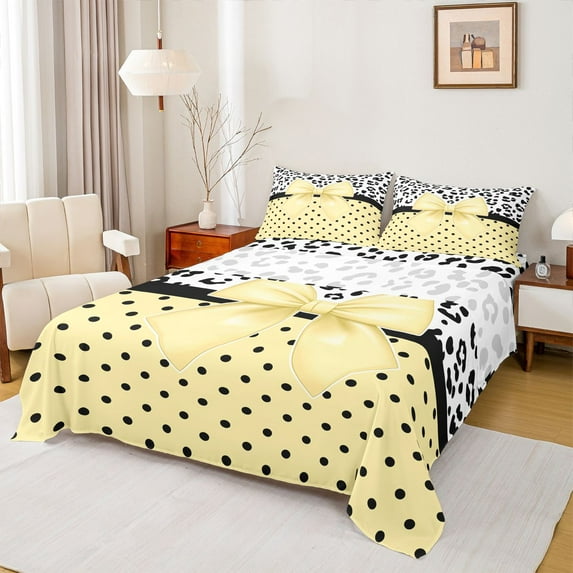 Castle Fairy Kawaii Ribbon Bow Full Size Sheets,Animal Leopard Print ...