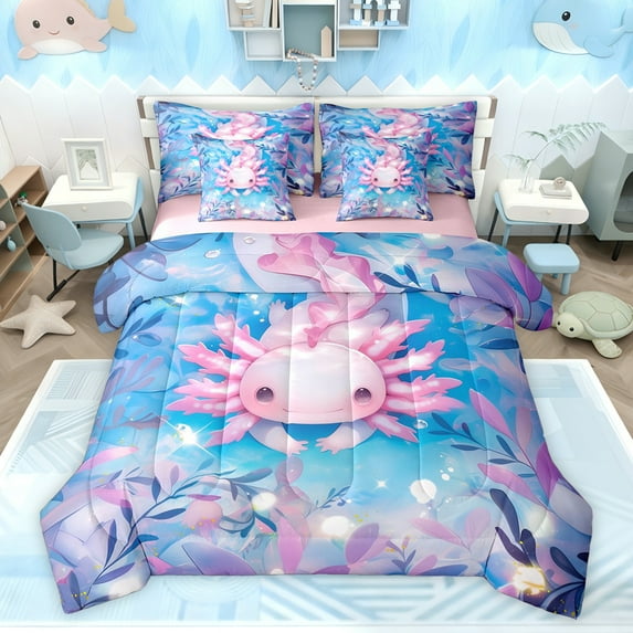 Castle Fairy Kawaii Salamander Bedding Comforter Set,Underwater World ...
