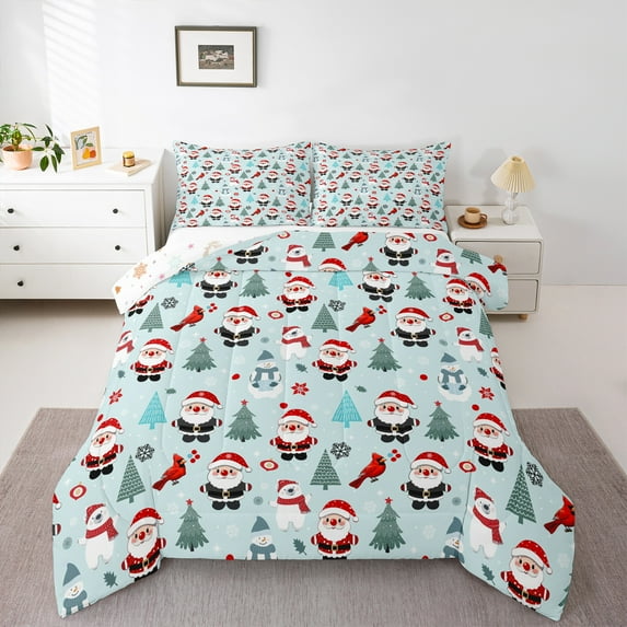 Castle Fairy Kawaii Santa Claus Cardinal Bird Boy Girl 2Pcs Bedding ...