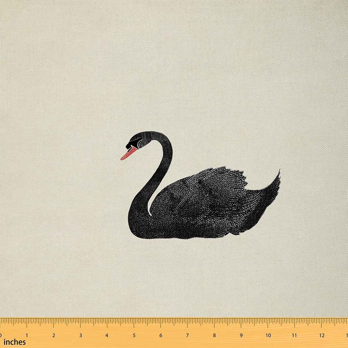 Castle Fairy Kawaii Swan Fabric by the Yard 5 Yard,Black White Sewing ...