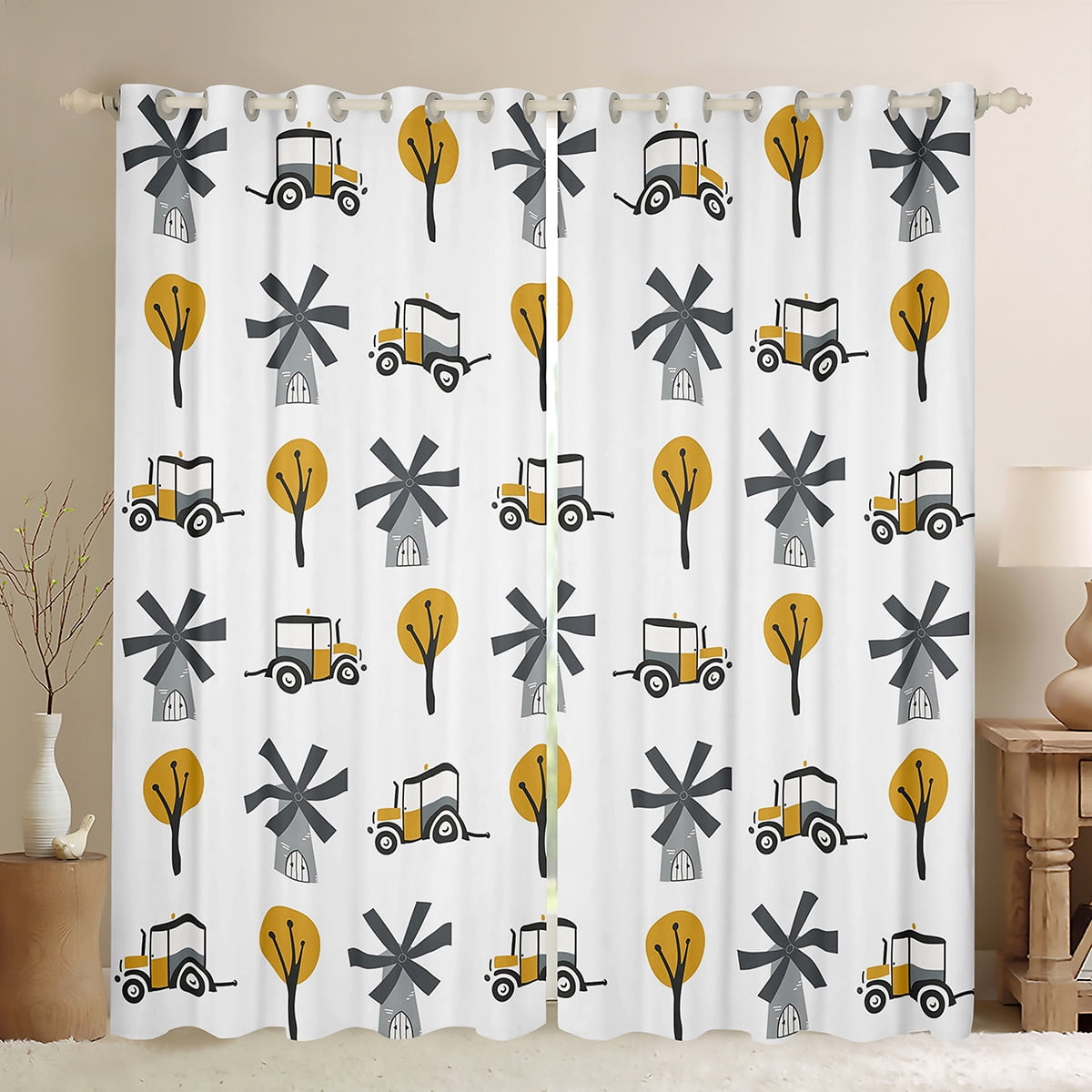 Castle Fairy Kawaii Truck Black Out Curtains,Cartoon Car Curtains Pack ...