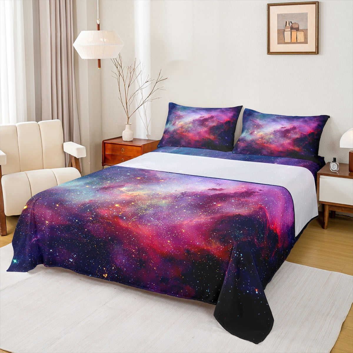 Castle Fairy Kids Boys Girls Gradient Universe Galaxy 4 Pieces Queen ...