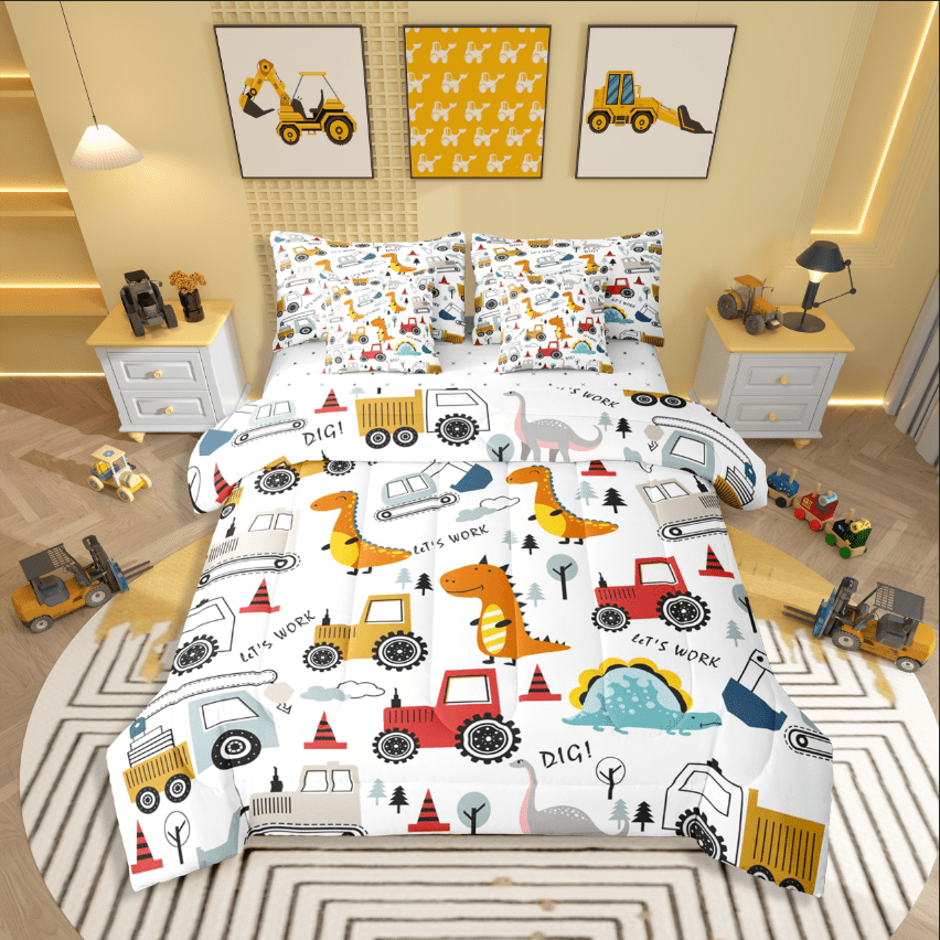 Castle Fairy Kids Cartoon Truck 7pcs Bedding Comforter Set,Kawaii ...
