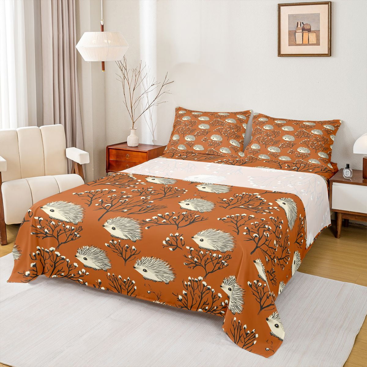 Castle Fairy Kids Children Animal Hedgehog Queen Sheet Sets,Cartoon ...