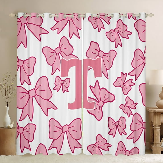 Castle Fairy Kids Children Pink Bow Personalized Initial T Blackout ...