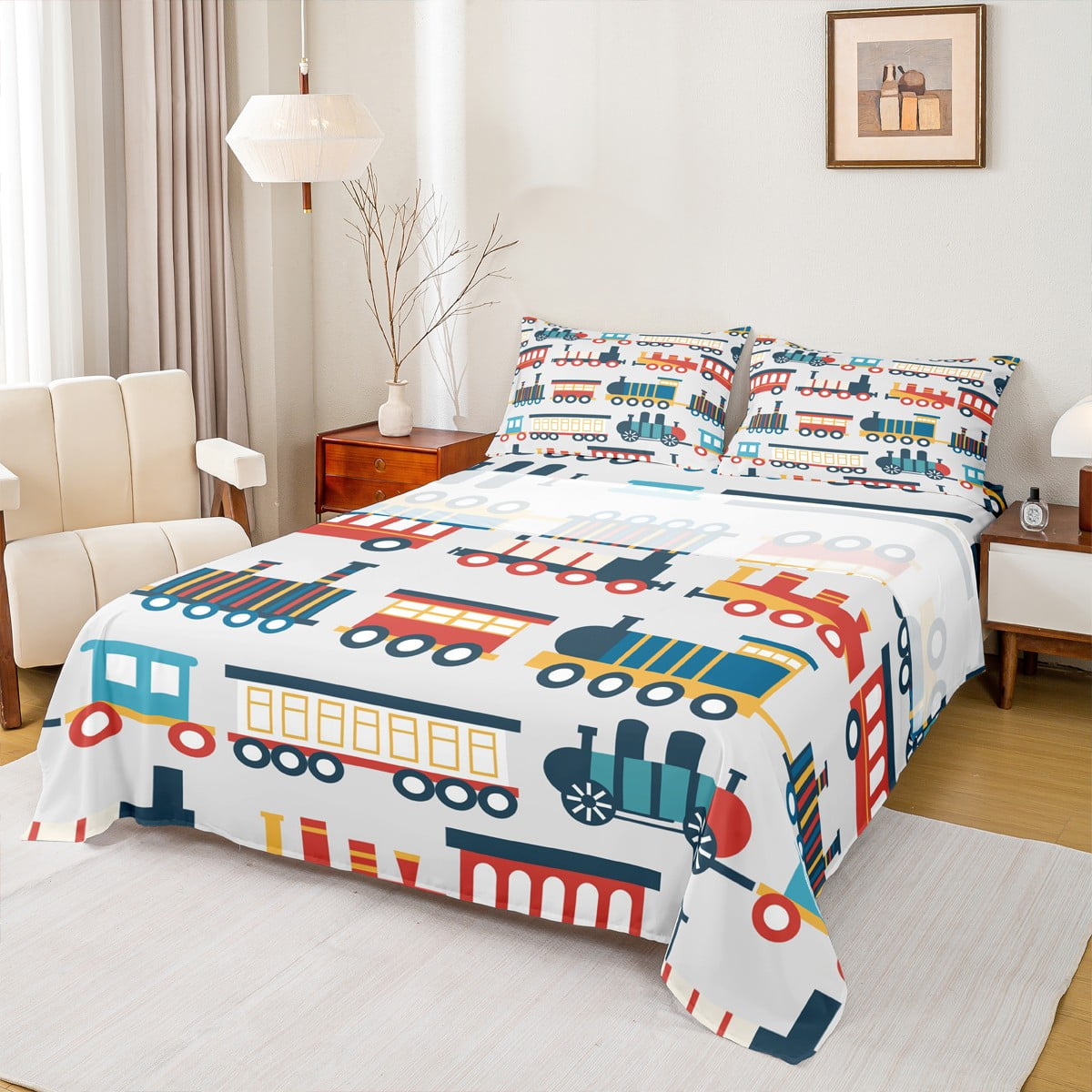 Castle Fairy Kids Children Teens Kawaii Railway Train Full Size Sheets ...