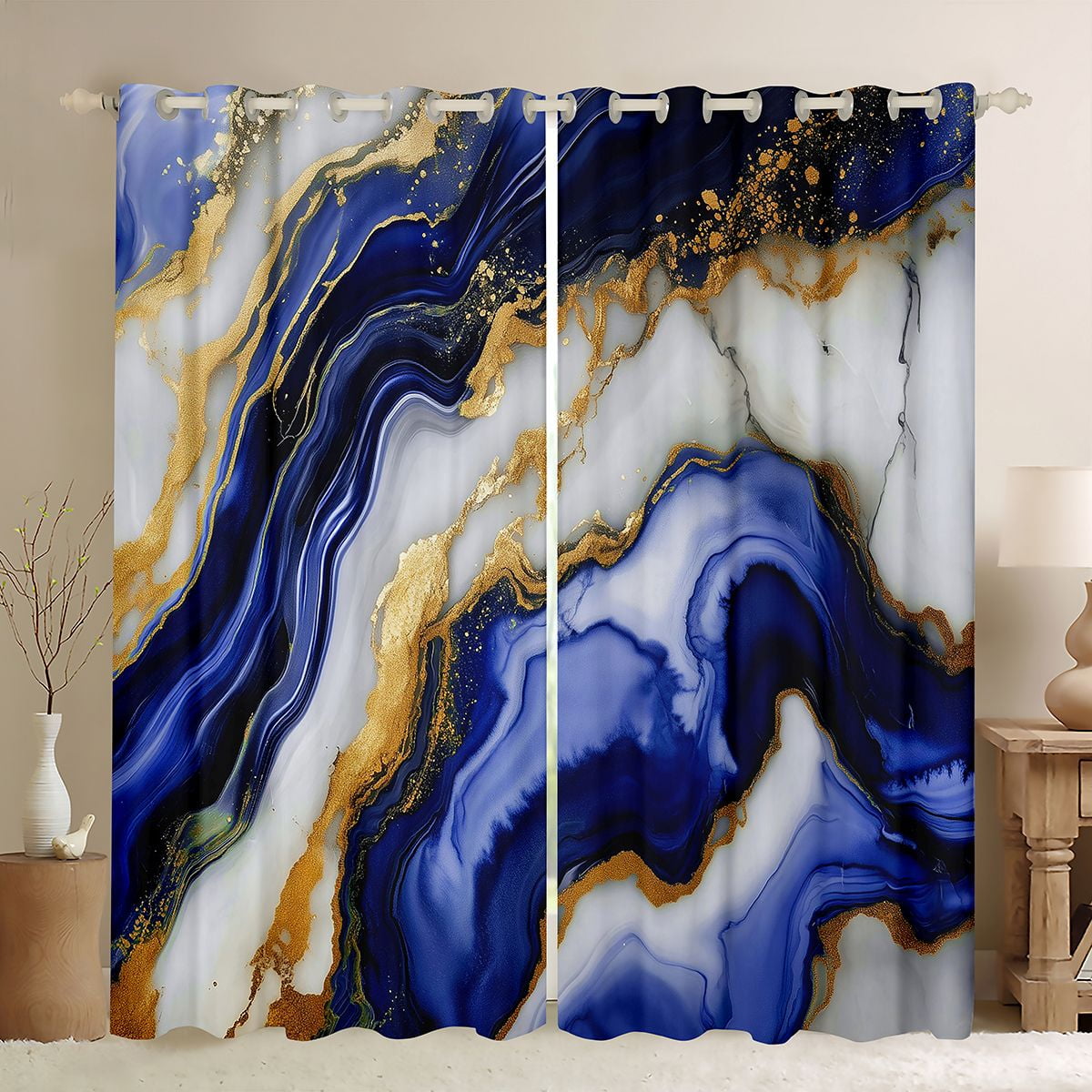 Castle Fairy Kids Teenagers Gradient Marble Stone Pattern Blackout ...