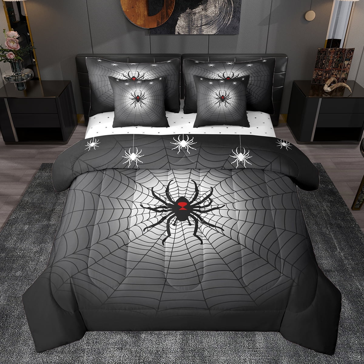 Castle Fairy Kids Teens Adults Spider Web Bedding Comforter Set 7 ...