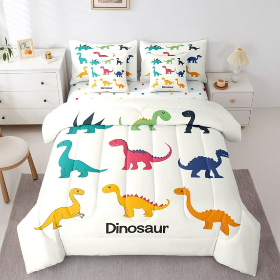 Castle Fairy Kids Teens Cartoon Dinosaur Bedding Comforter Set,Animal ...