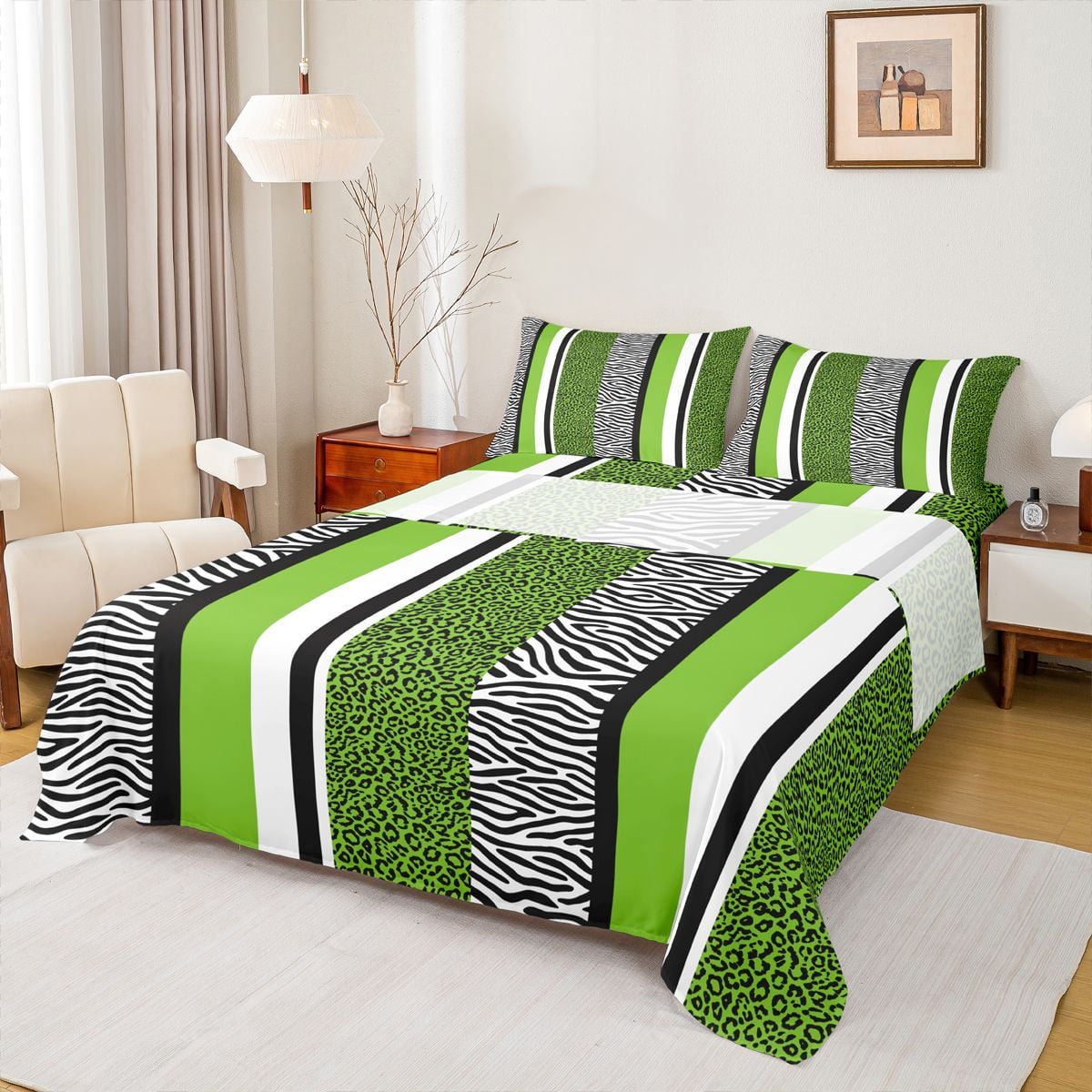 Castle Fairy Leopard Zebra Print Twin Sheet Sets for Boys Girls ...