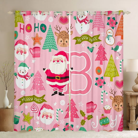 Castle Fairy Letter Monogrammed B Curtains Pack of 2 (42x84 Each) for ...