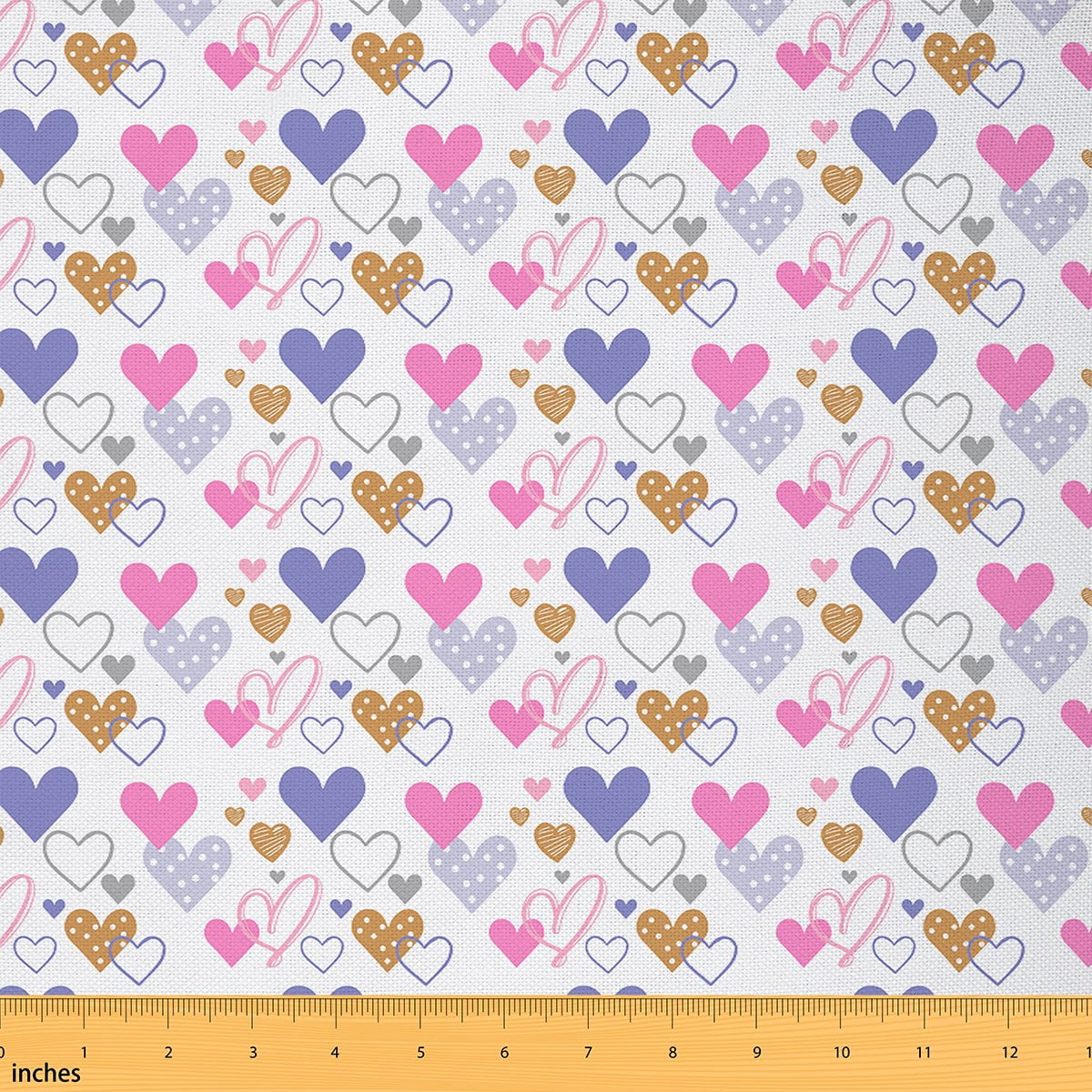 Castle Fairy Love Heart Print Fabric by the Yard 10 Yards for Teenager ...