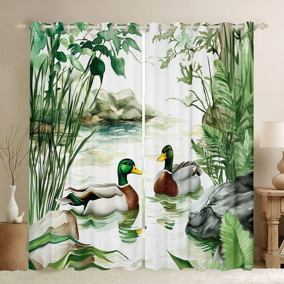 Castle Fairy Mallard Duck Blackout Curtains Set of 2 (52x84 Each ...