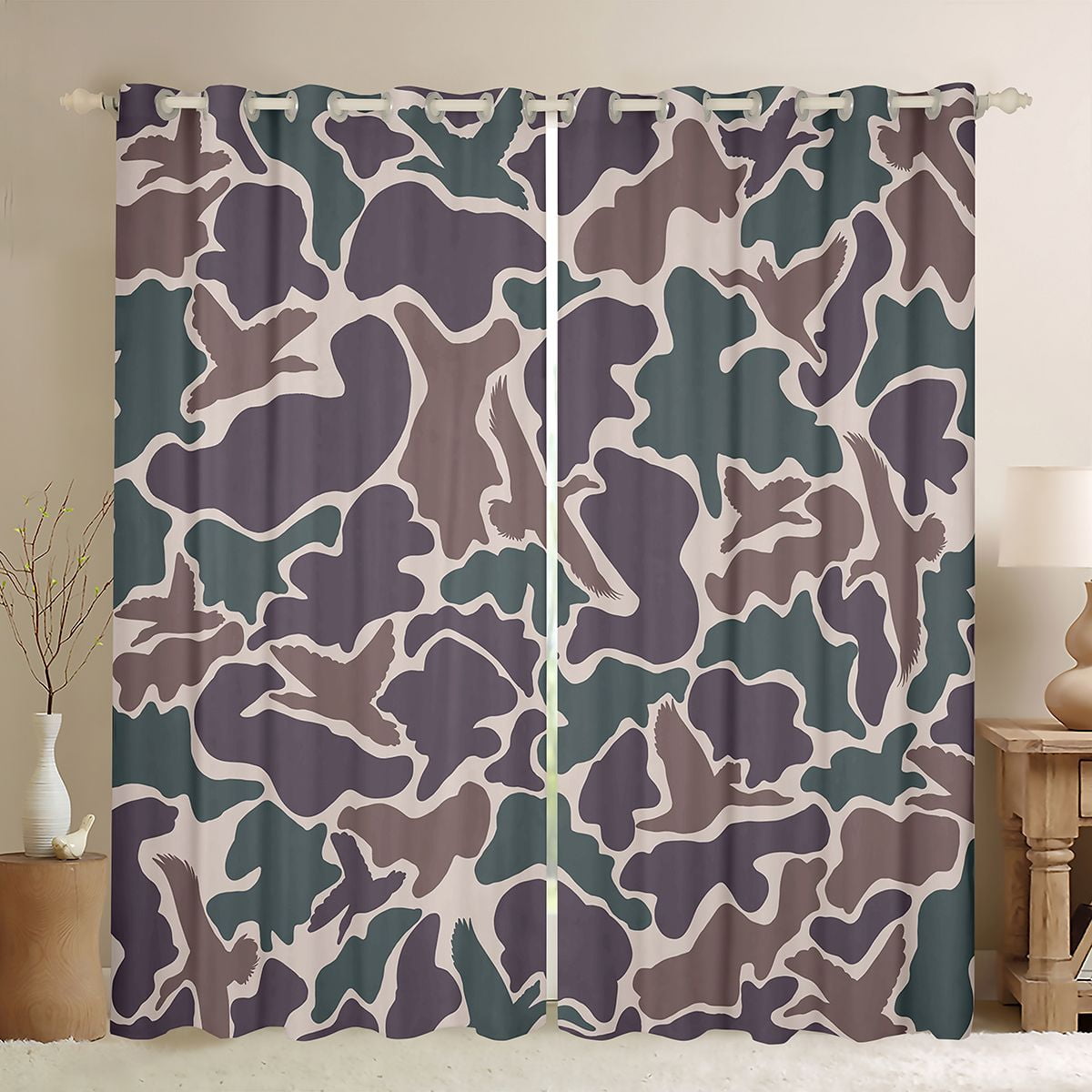 Castle Fairy Mallard Duck Blackout Curtains Set of 2 (52x84 Each ...
