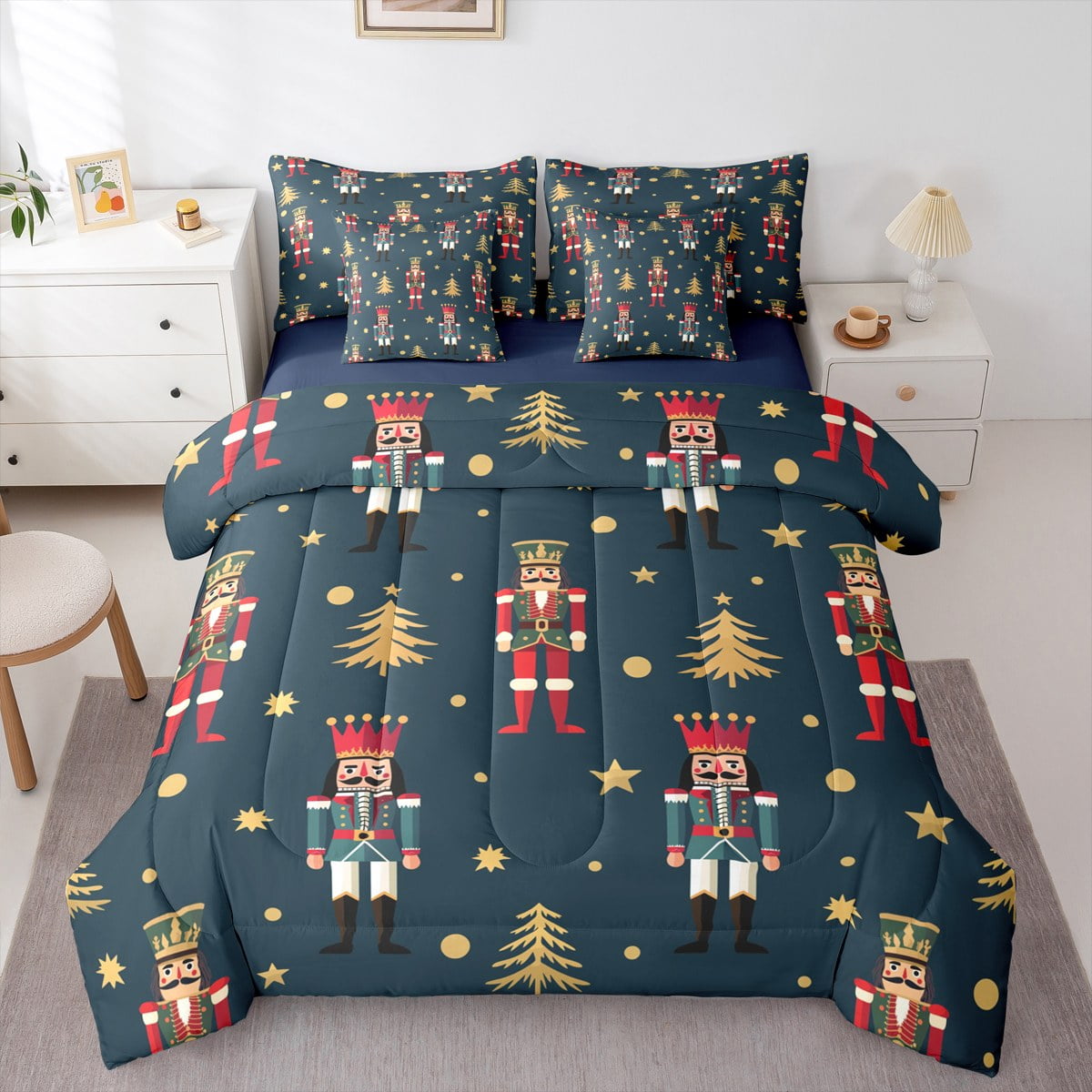 Castle Fairy Merry Christmas 7pcs Bedding Comforter Set,Cartoon ...