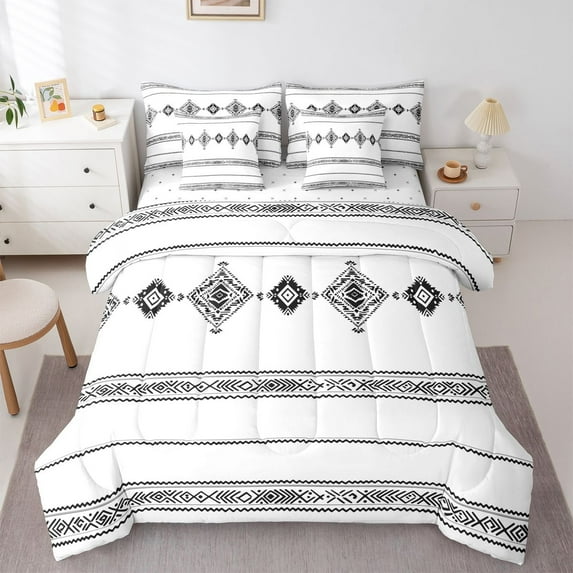 Castle Fairy Minimalist Aztec Bedding Comforter Set,Bohemian Tribal ...