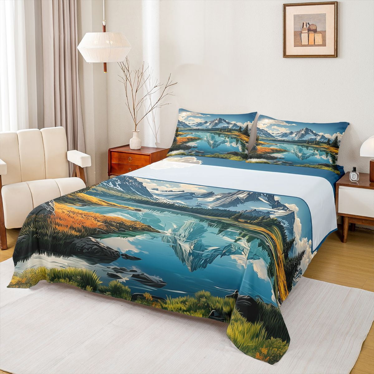 Castle Fairy Moutain Jungle Full Size Sheets 4-Piece for Boys Girls ...