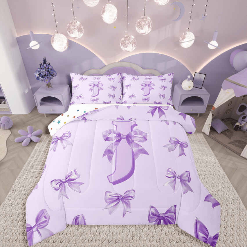 Castle Fairy Personalized Initial 3-Piece Full Size Comforter Sets ...