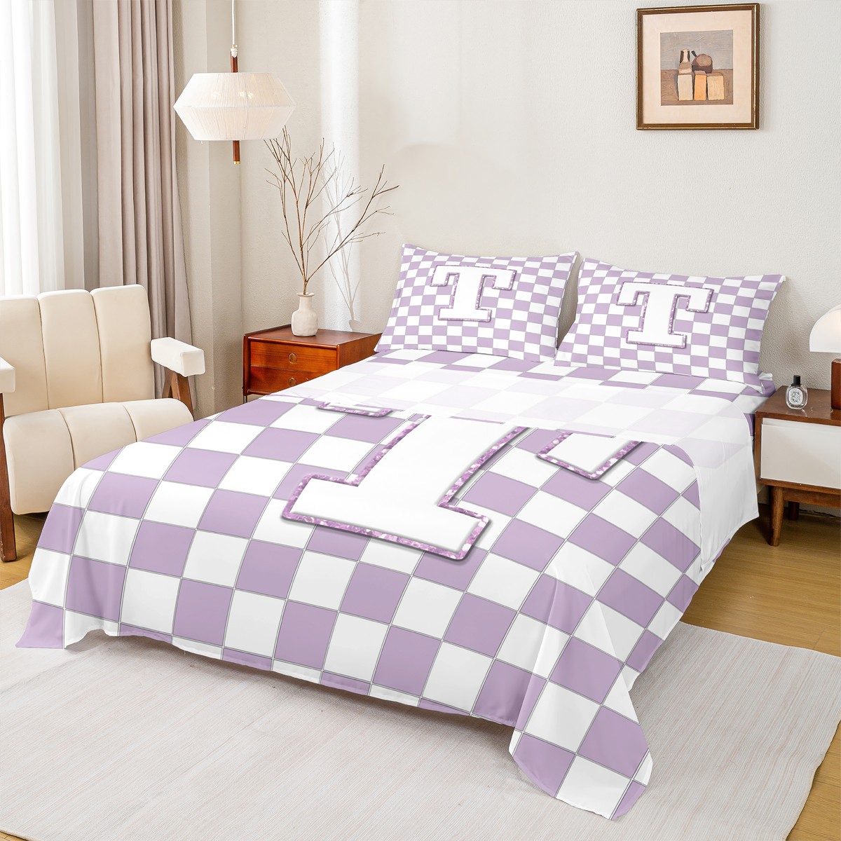 Castle Fairy Personalized Initial 3pcs Twin Sheet Sets for Kids ...