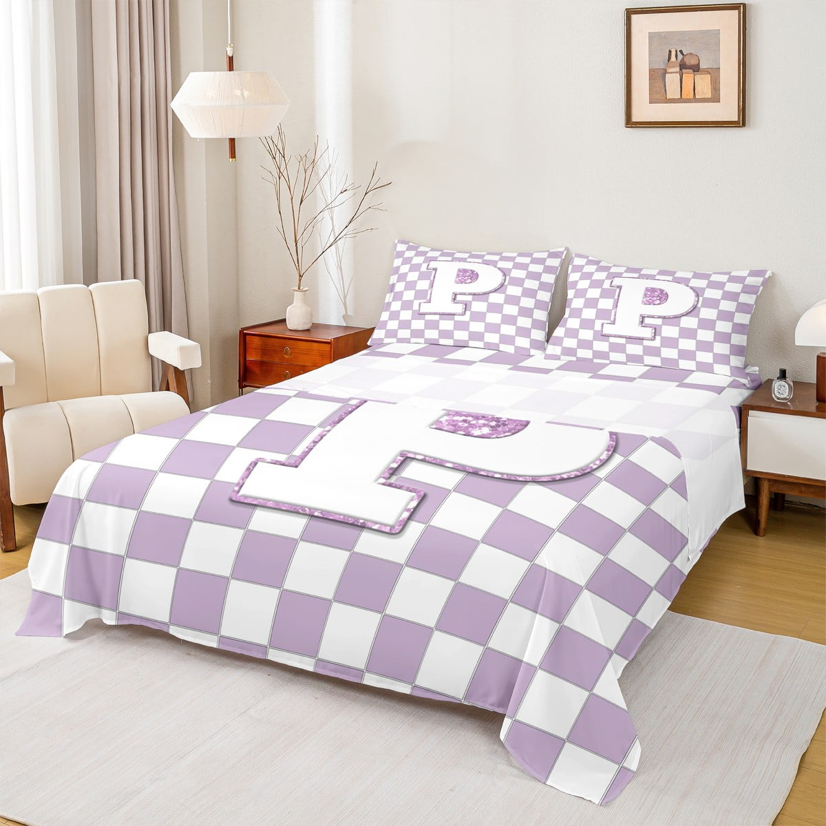 Castle Fairy Personalized Initial 4-Piece Full Size Sheets for Kids ...