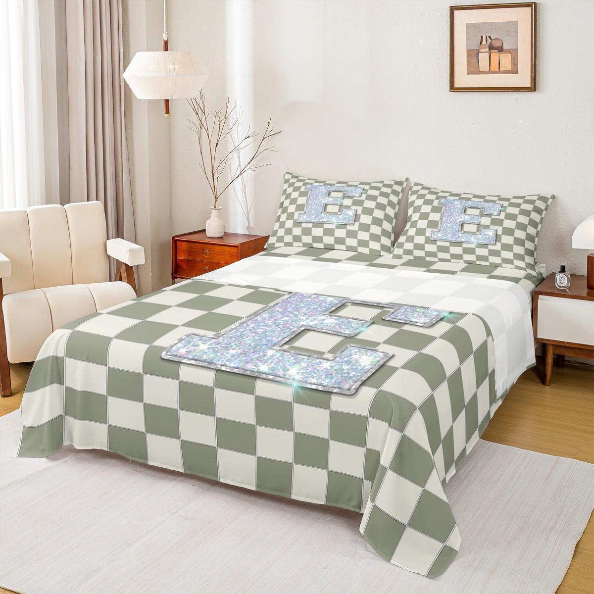Castle Fairy Personalized Initial 4-Piece Full Size Sheets for Kids ...