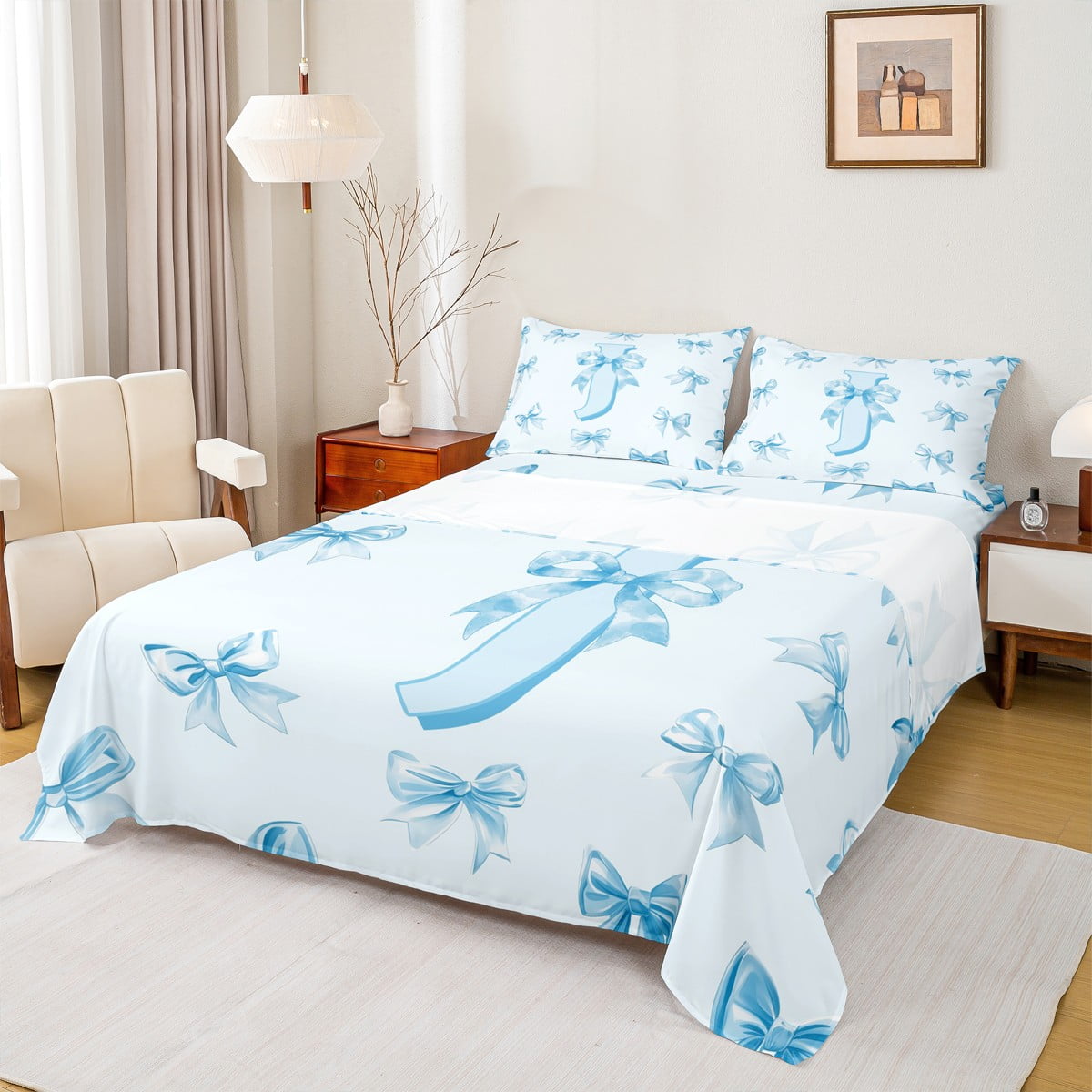 Castle Fairy Personalized Initial 4pcs Bed Sheets,Dreamy Princess King ...