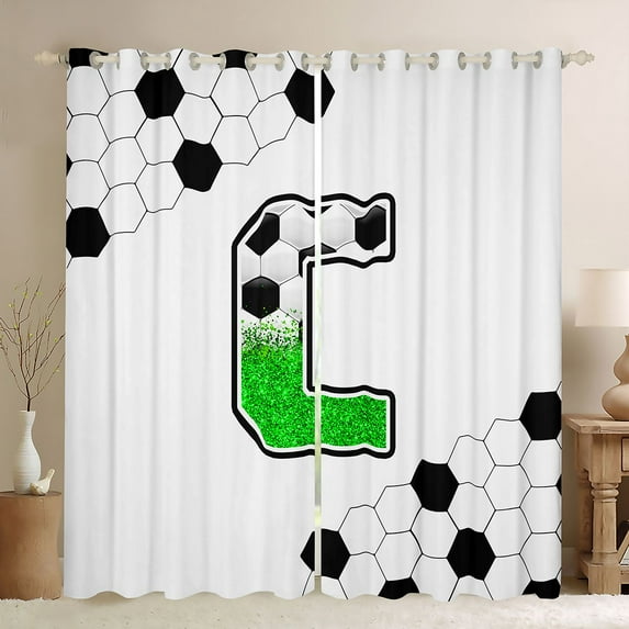Castle Fairy Personalized Initial Alphabet C Black Out Curtains for ...