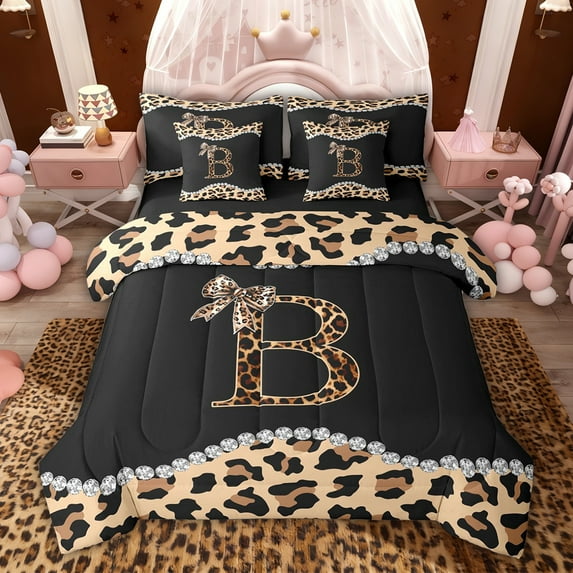 Castle Fairy Personalized Initial B Twin Bedding Sets,Bling Crystal ...
