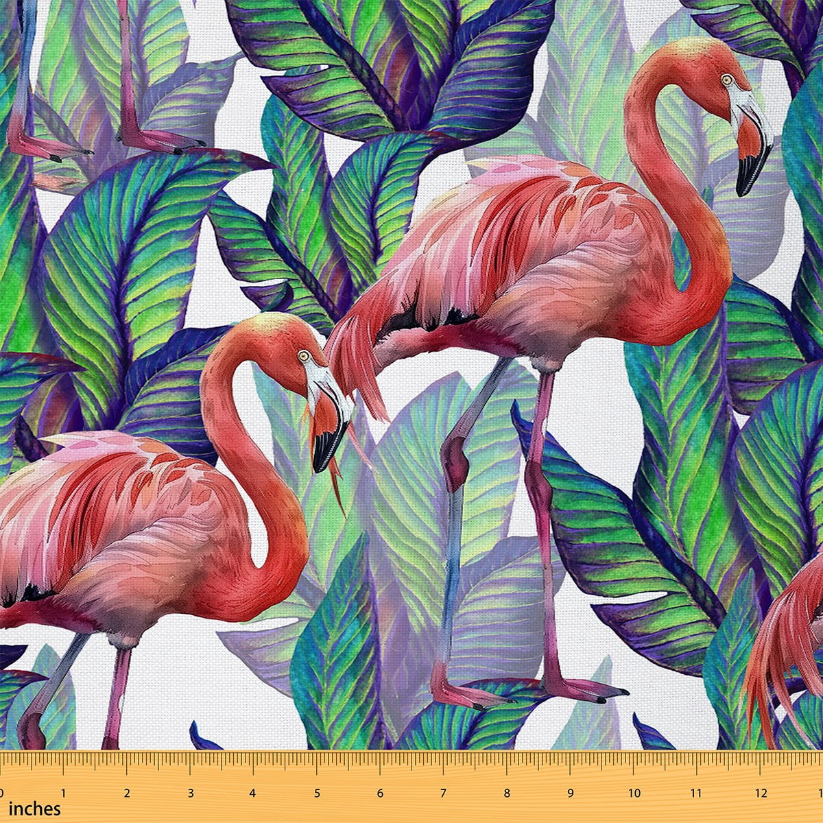 Castle Fairy Pink Flamingo Fabric by the Yard 10 Yards, Tropical ...
