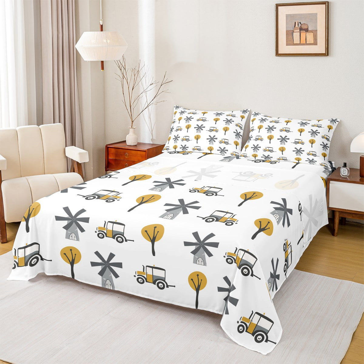 Castle Fairy Preppy Children Kawaii Truck Full Size Sheets,Cartoon Car ...